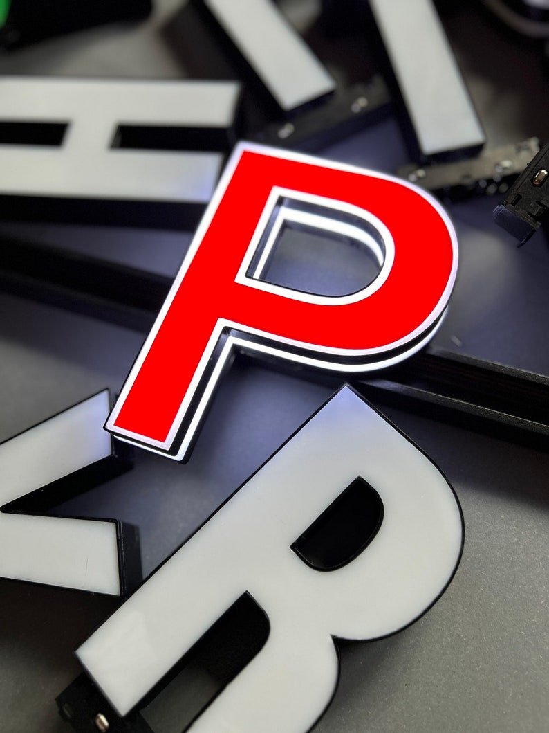 LED Letter Rail System, Individual Sign, Individual Track Letters ...