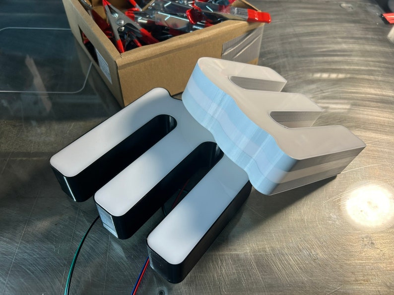 3D Letters LED, Illuminated Letters, Outdoor Advertising LOGO Business ...