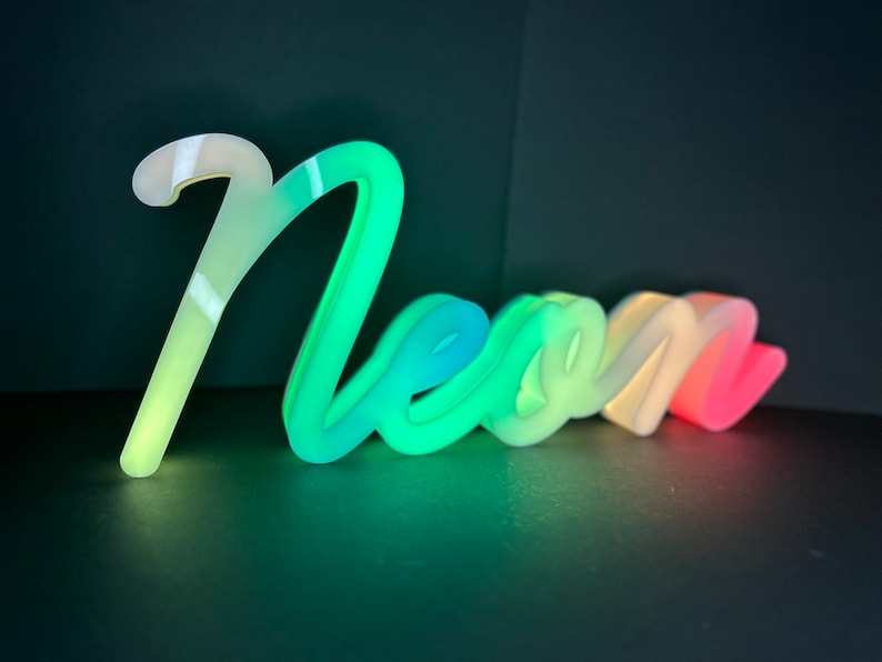 Individual 3D LED Sign, Individual Illuminated Letters, 3D Printed ...