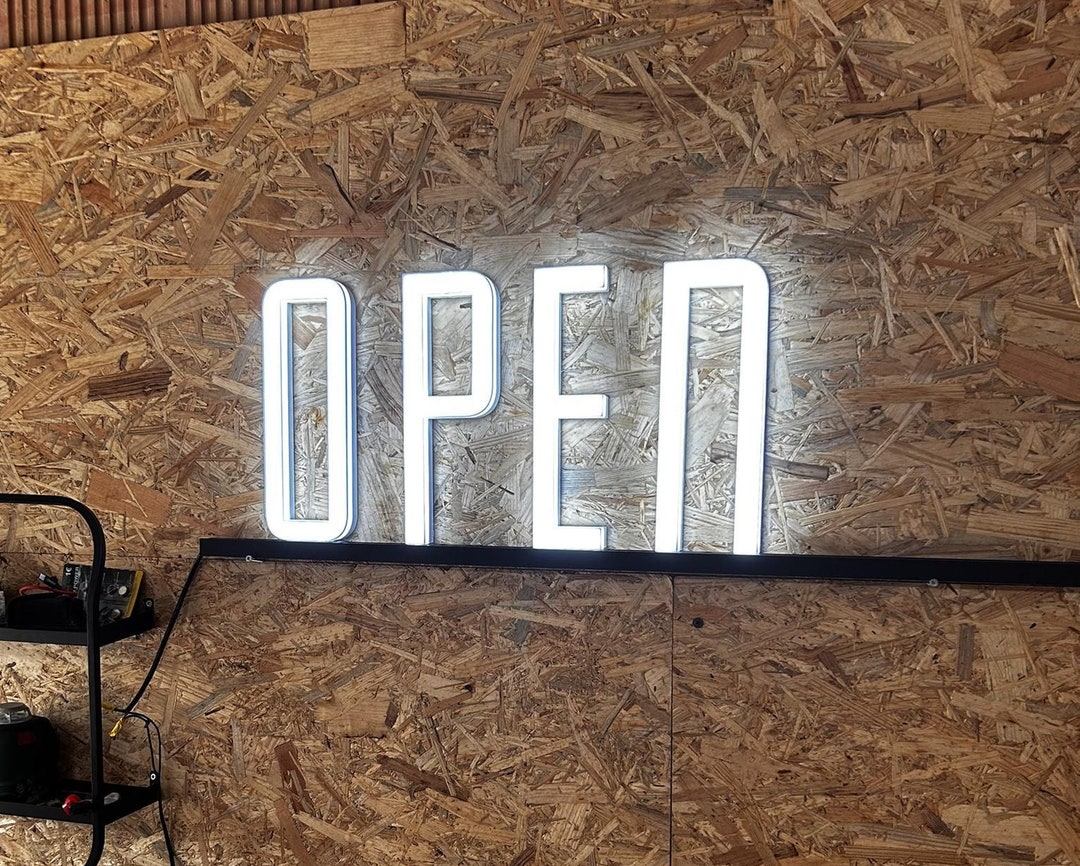 3D Track Letters, Sign Rail, Rails, Window Sign, LED Logo, Individual ...