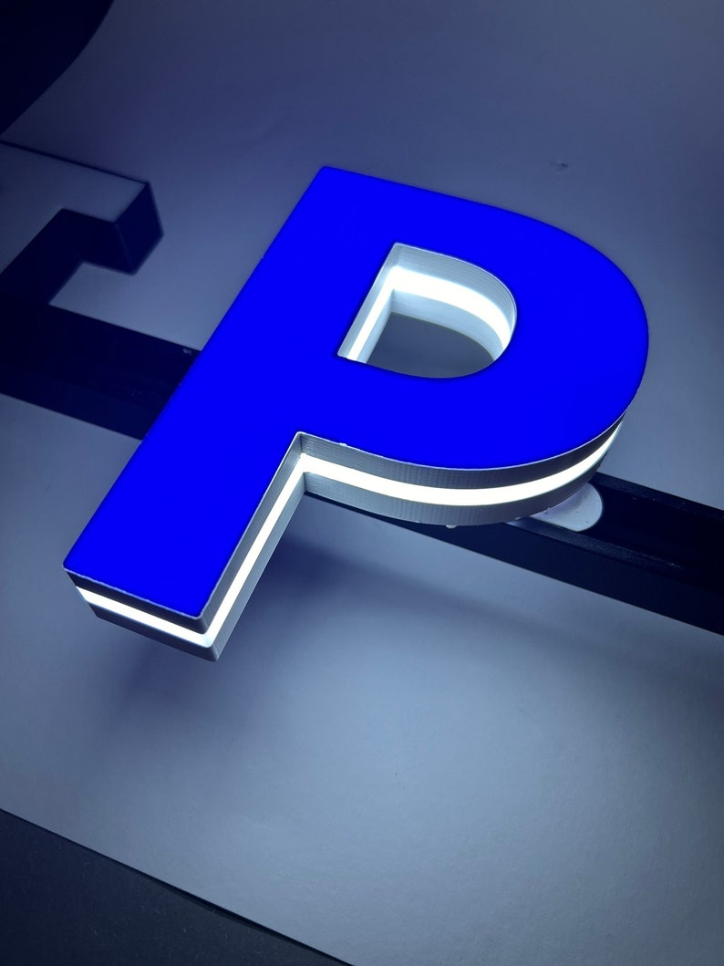 LED Letters Rail System, 3D Printed Track Sign, 3D Logo, LED Profile ...