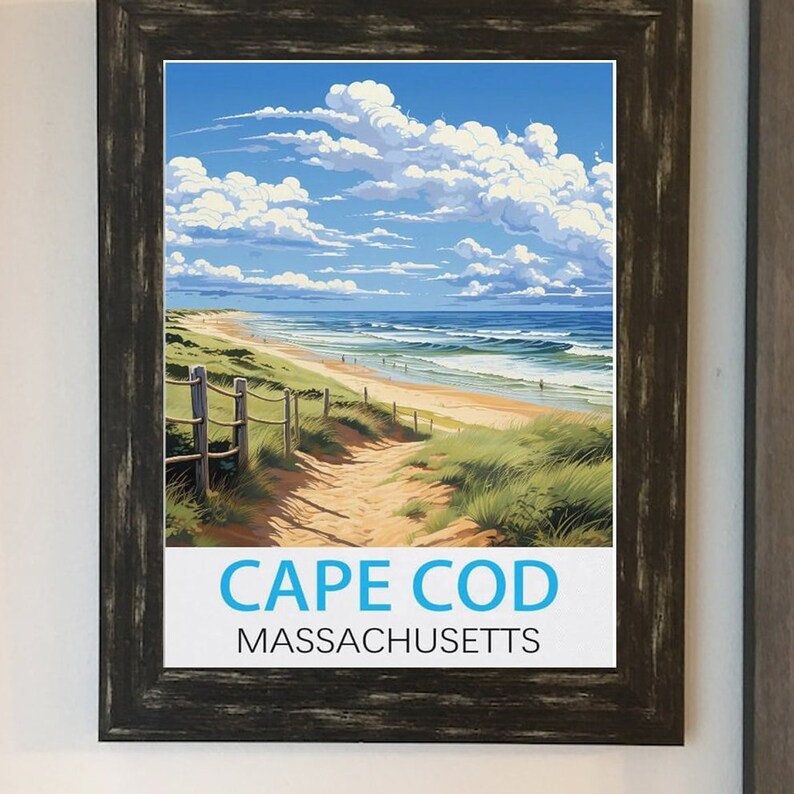 Cape Cod Massachusetts Vintage Travel Posters, Digital Download - Etsy