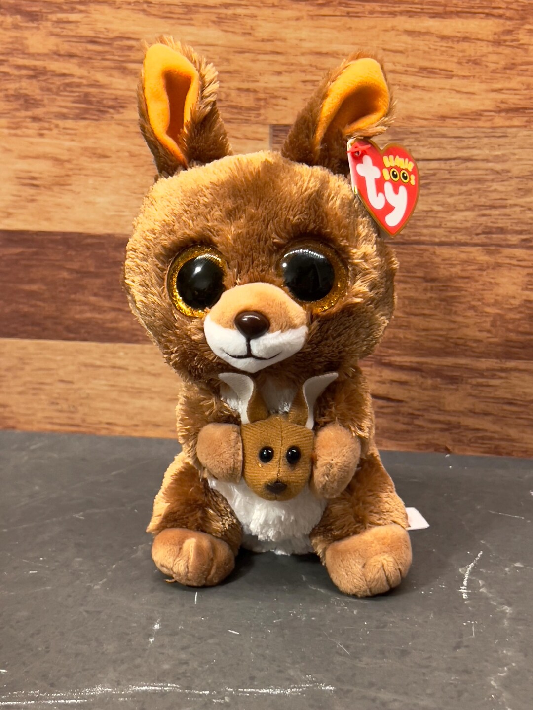 Vintage Ty Beanie Boos KIPPER the Brown Kangaroo • Ty With Tag ...