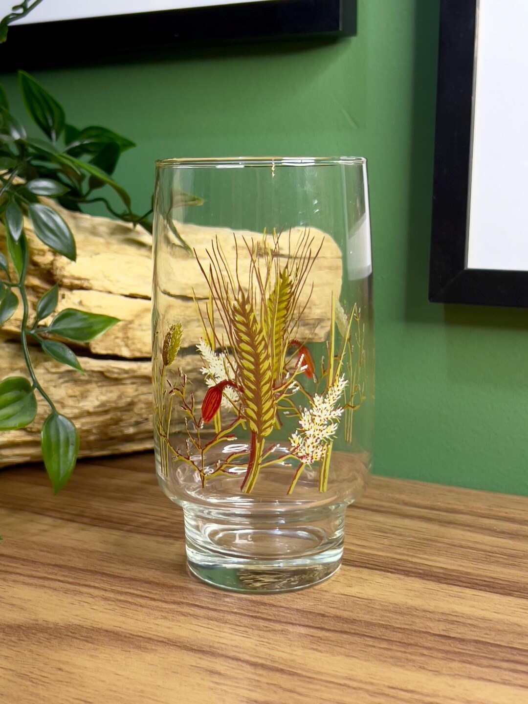 4pcs Vintage 1970s Wheat Pattern Glasses Rare Find Collection Clear ...