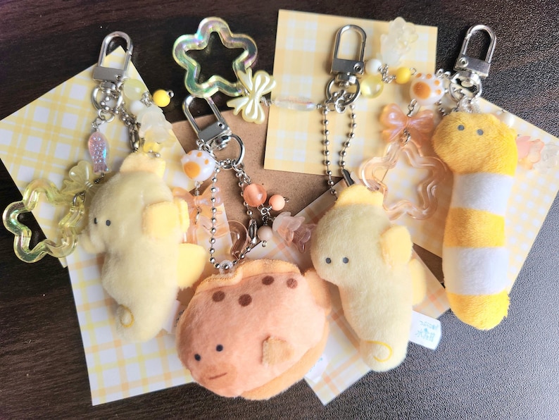 Sea Animal Plush Keychains - Etsy