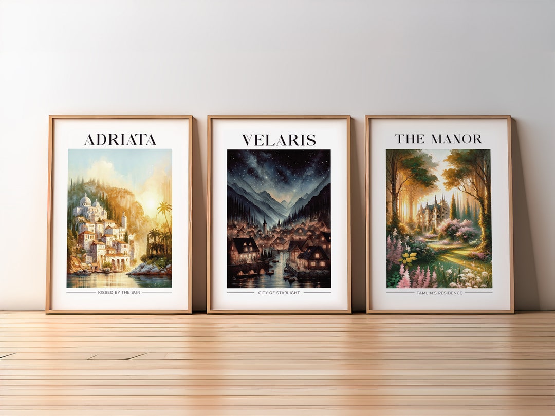 Velaris - Adriata - the Manor - 3 Posters - ACOTAR - Etsy