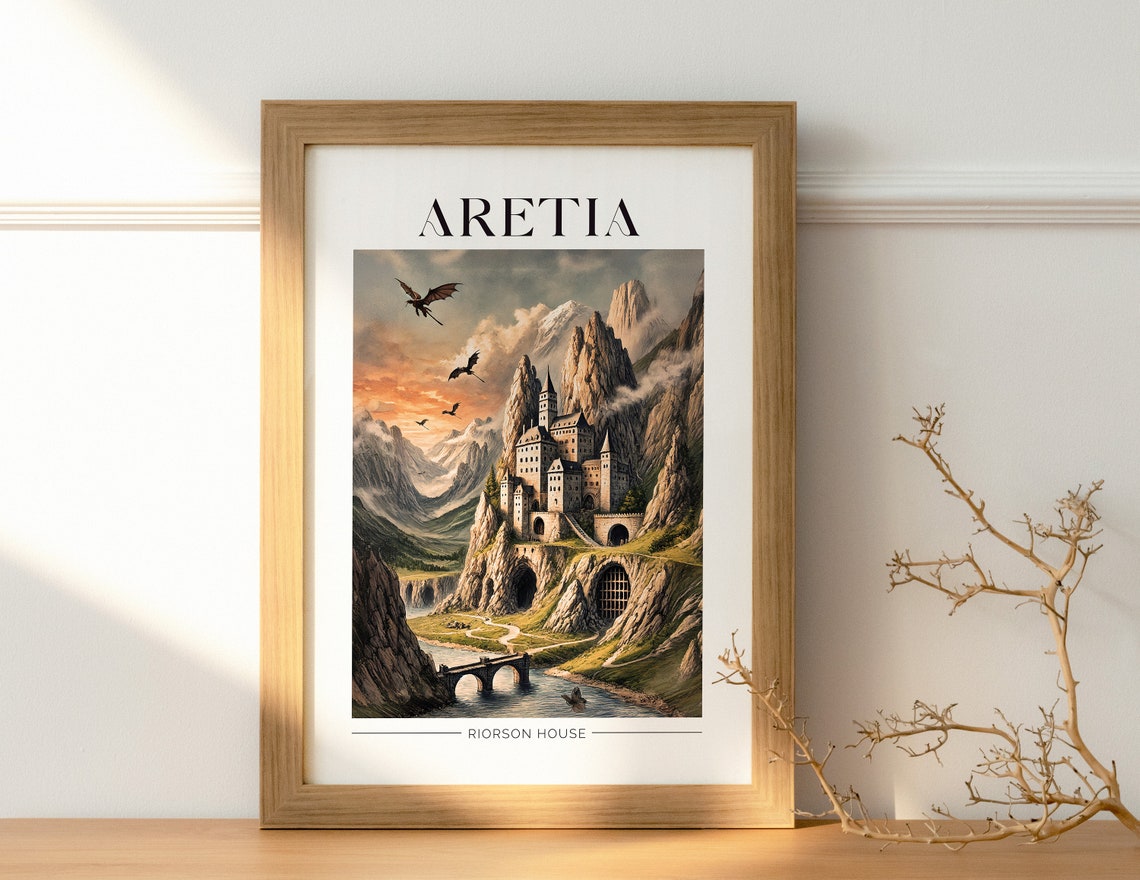 Aretia Fourth Wing Iron Flame Empyrean Digital Art - Etsy