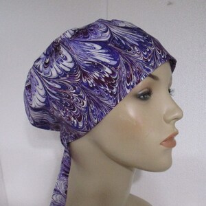 Scrub Cap Purple Flames Print OR Cap Nurses Cap Surgical Cap Teens ...