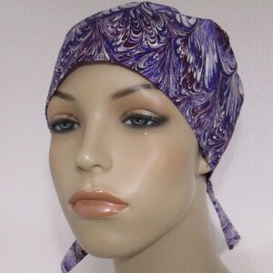 Scrub Cap Purple Flames Print OR Cap Nurses Cap Surgical Cap Teens ...