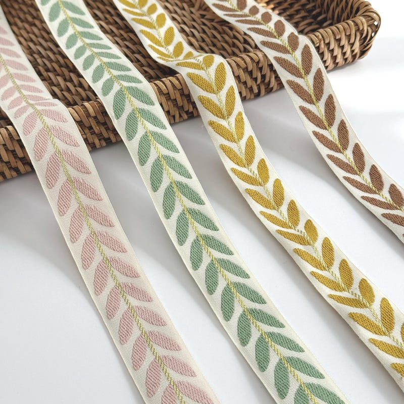 Retro Jacquard Ribbon - Etsy UK