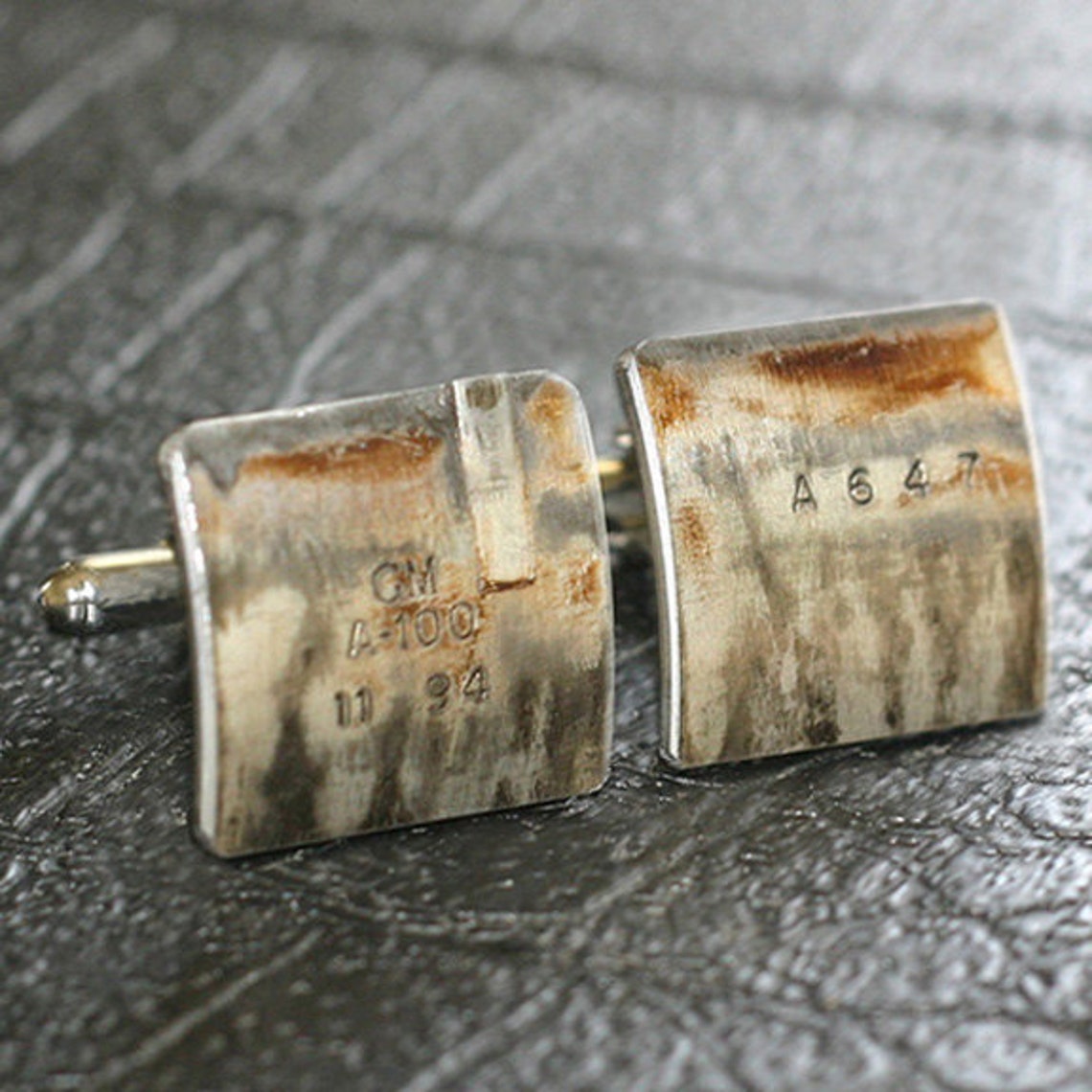Chevy Engine Part CUFFLINKS - With Original Stampings of Part #s and ...
