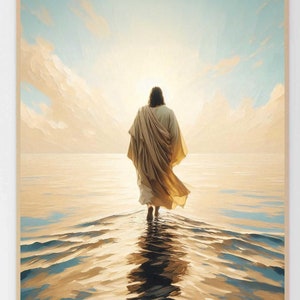 Sunrays of Faith, Christian Art, Jesus Walking on Water Art, LDS Art ...