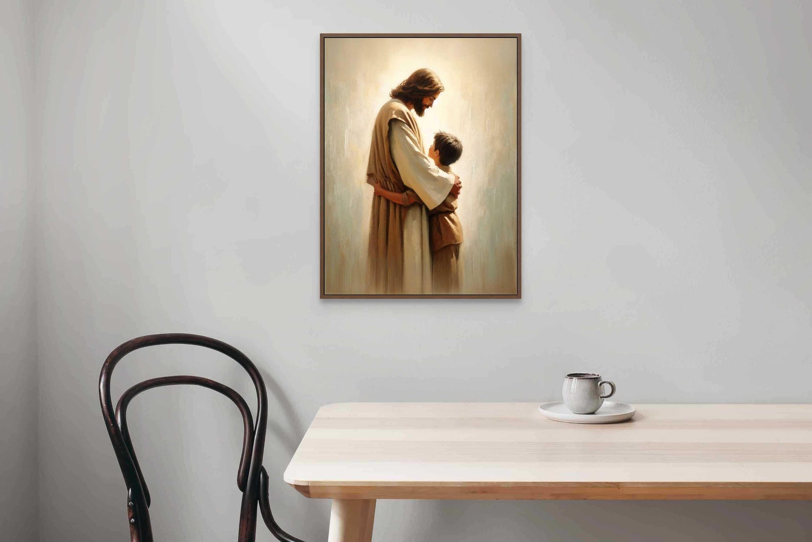 Savior's Love, Christian Art, Jesus Hugging Boy, Jesus Wall Art, LDS ...
