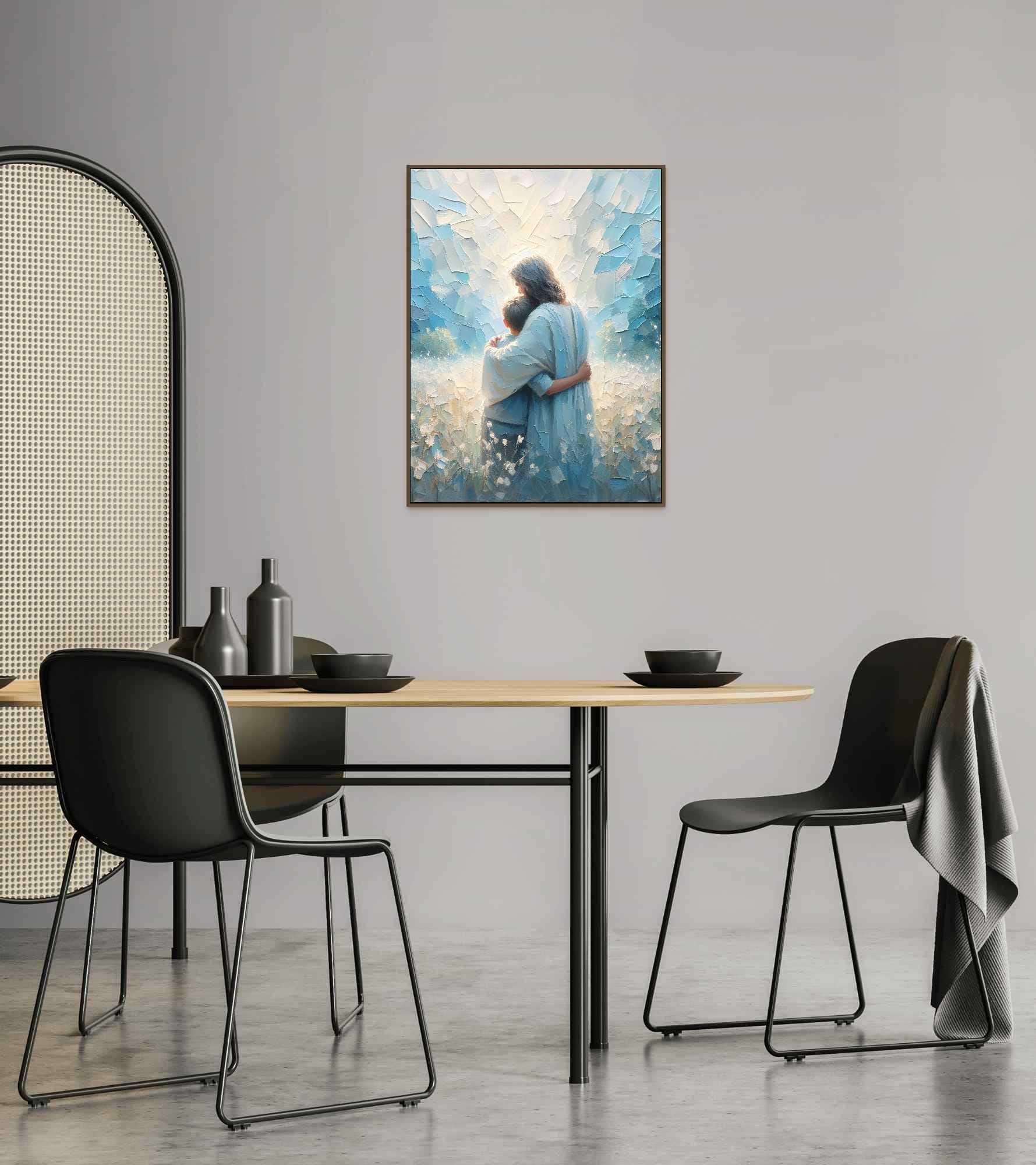 Bonded by Faith, Modern Christian Art, Jesus and Boy, Jesus Painting ...