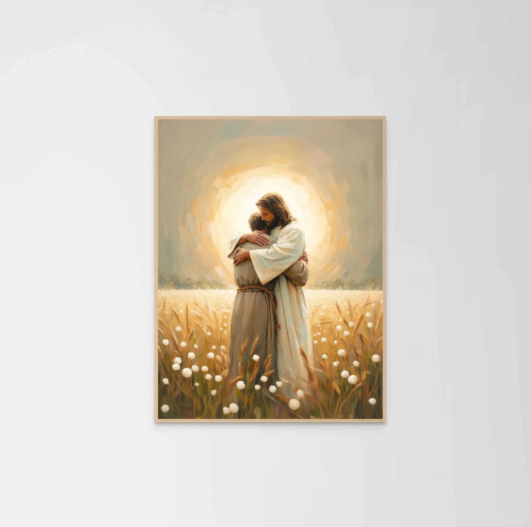 He Loves You, Christian Art, Jesus Hugging Man, Jesus Art, LDS Art ...