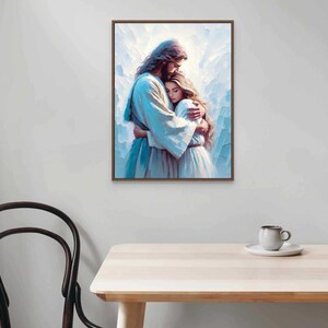 Jesus Hugging Woman, Christian Art, Jesus Hugging Woman, Jesus Art, LDS ...