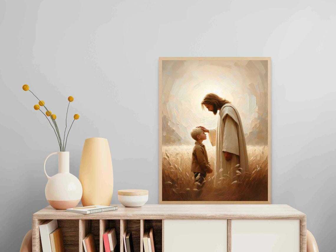 Holy Touch, Christian Art, Jesus and Boy, Jesus Painting, LDS Prints ...