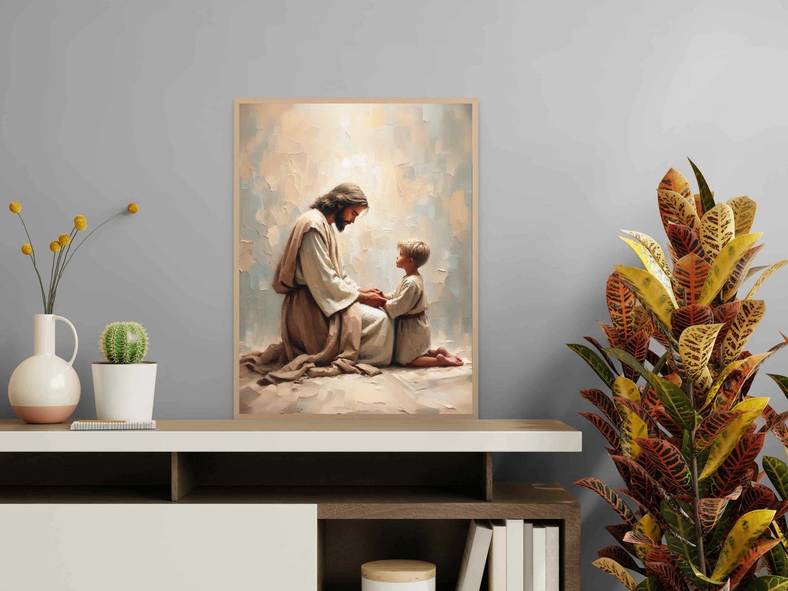 Jesus and Boy, Christian Painting, Jesus With Boy, Jesus Painting, LDS ...