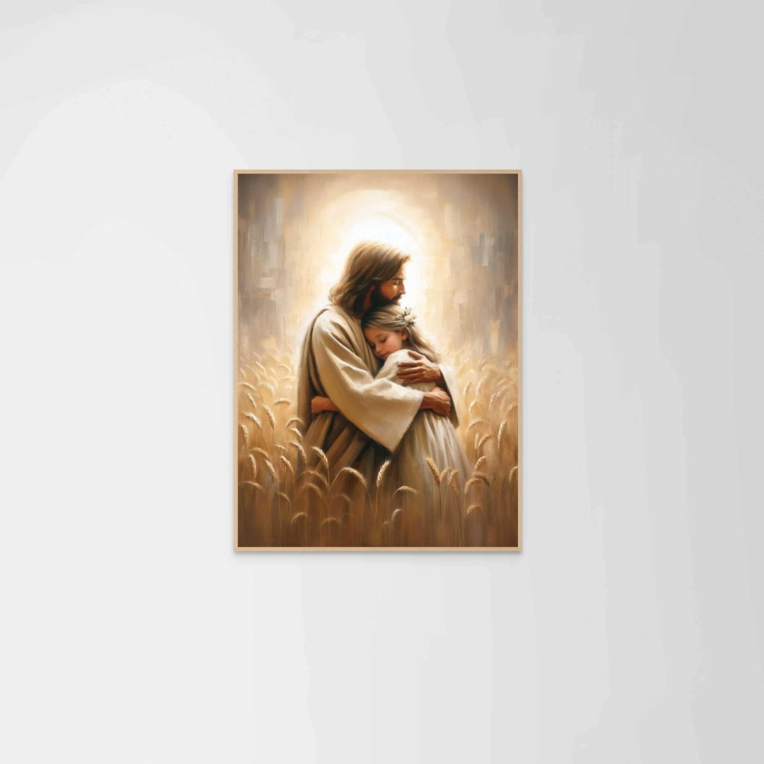 True Love, Christian Art, Jesus With Girl Art, Jesus Wall Art, LDS Wall ...