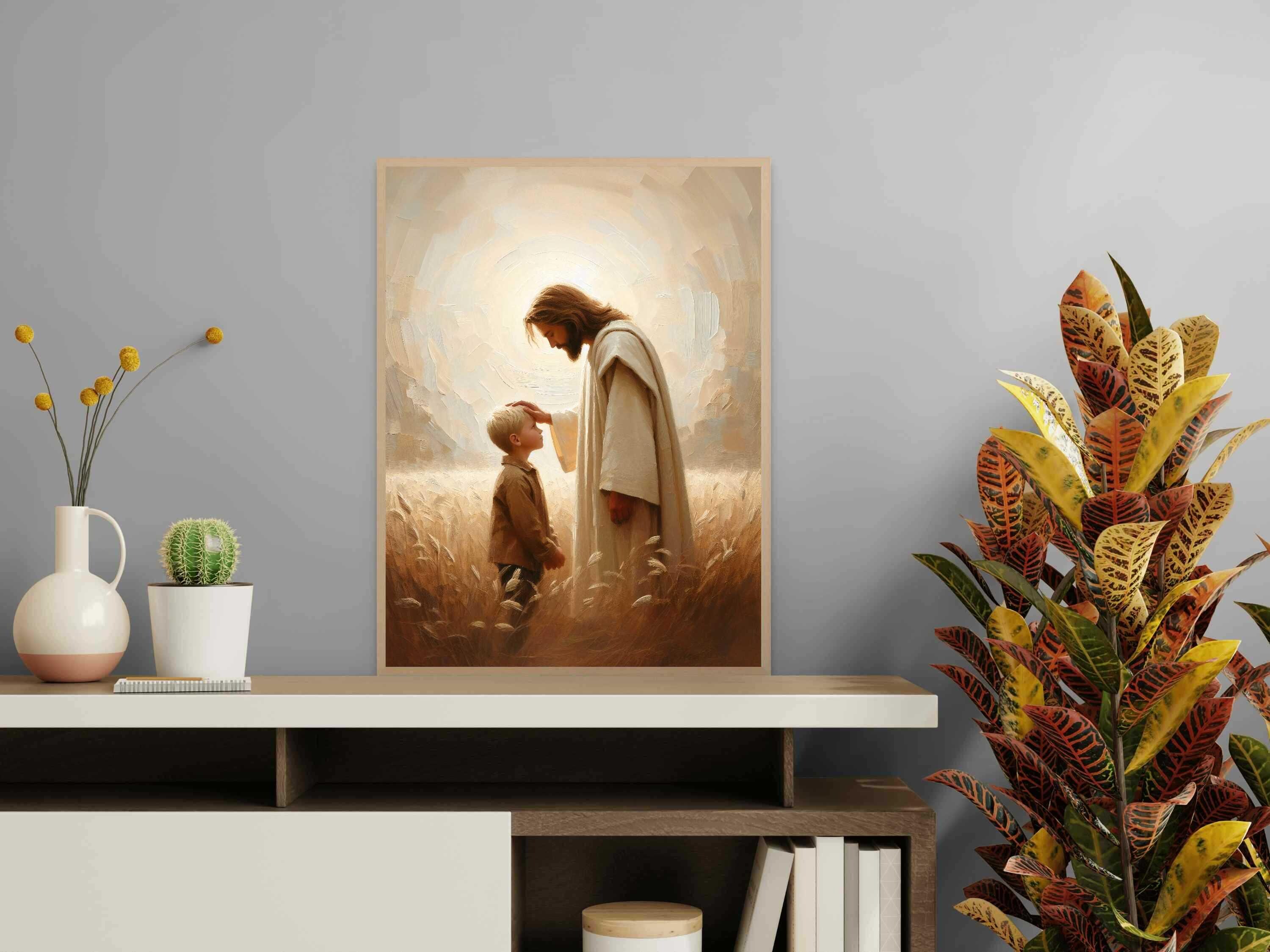 Holy Touch, Christian Art, Jesus and Boy, Jesus Painting, LDS Prints ...