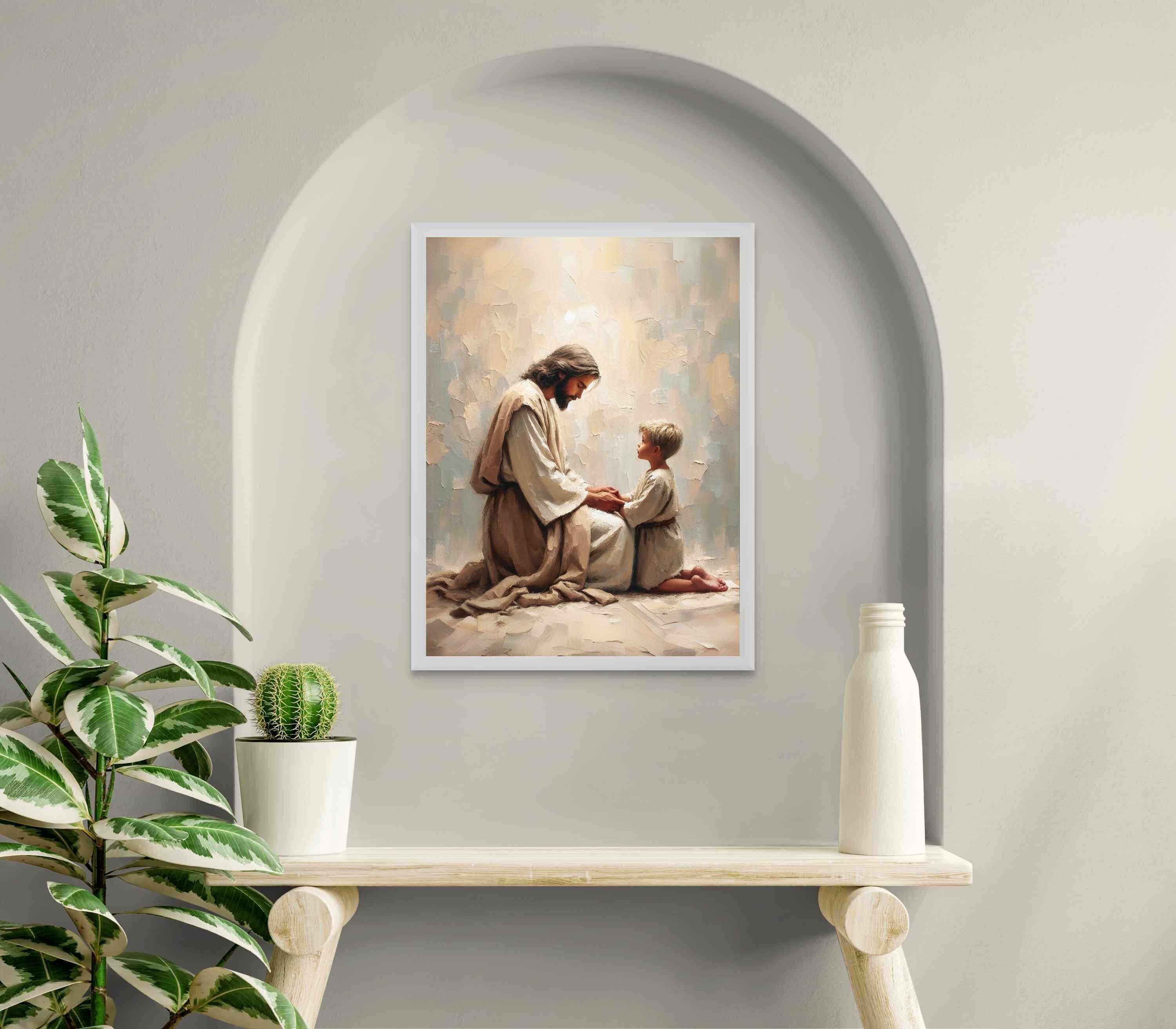 Jesus and Boy, Christian Painting, Jesus With Boy, Jesus Painting, LDS ...