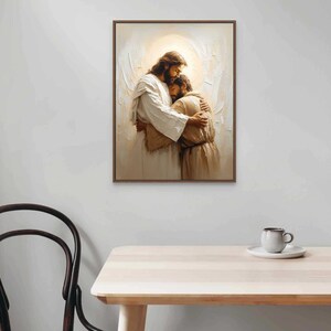 Savior Art, Christian Painting, Jesus With Man, Jesus Painting, LDS Art ...