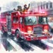 Digital Clip Art Fire Truck's - Etsy