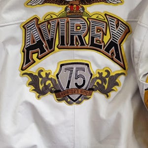 Avirex AVIATOR King 75 Bomber Jacket, Yellow Men's Cowhide Leather Jacket - Etsy