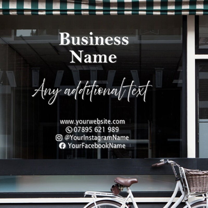 Business Wall Sticker - Etsy UK