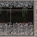 White Flower Shop Window Decal Border - Static Cling Business Window ...