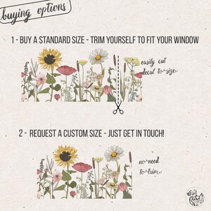 Retro Flower Shop Window Film Border Decal for Business or Retail ...