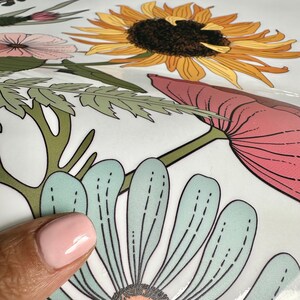 Retro Flower Shop Window Film Border Decal for Business or Retail ...