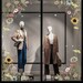 2x Retro Flower Shop Window Decal Corners for Business Retail Store ...