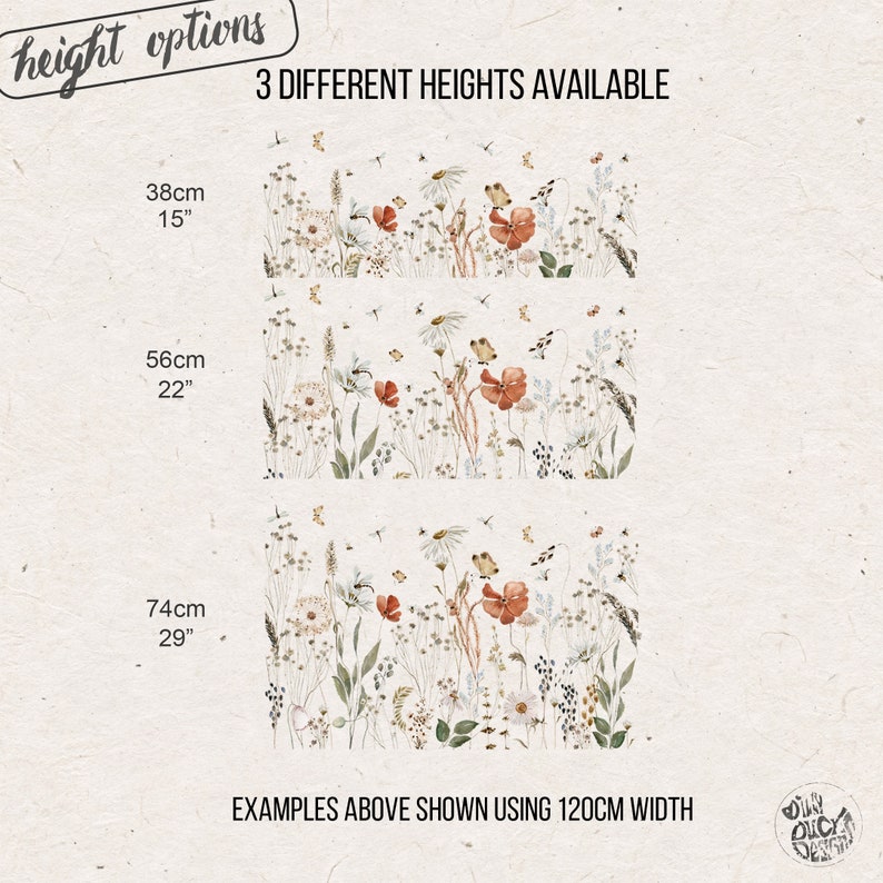 Wild Flower Shop Window Decal Border for Retail Storefront Business ...