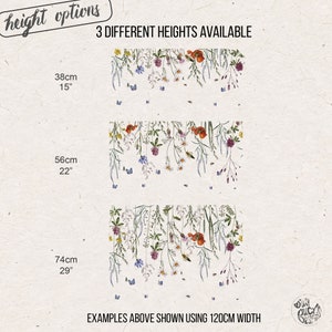 Botanical Meadow Flower Shop Window Decal Border for Retail Storefront ...