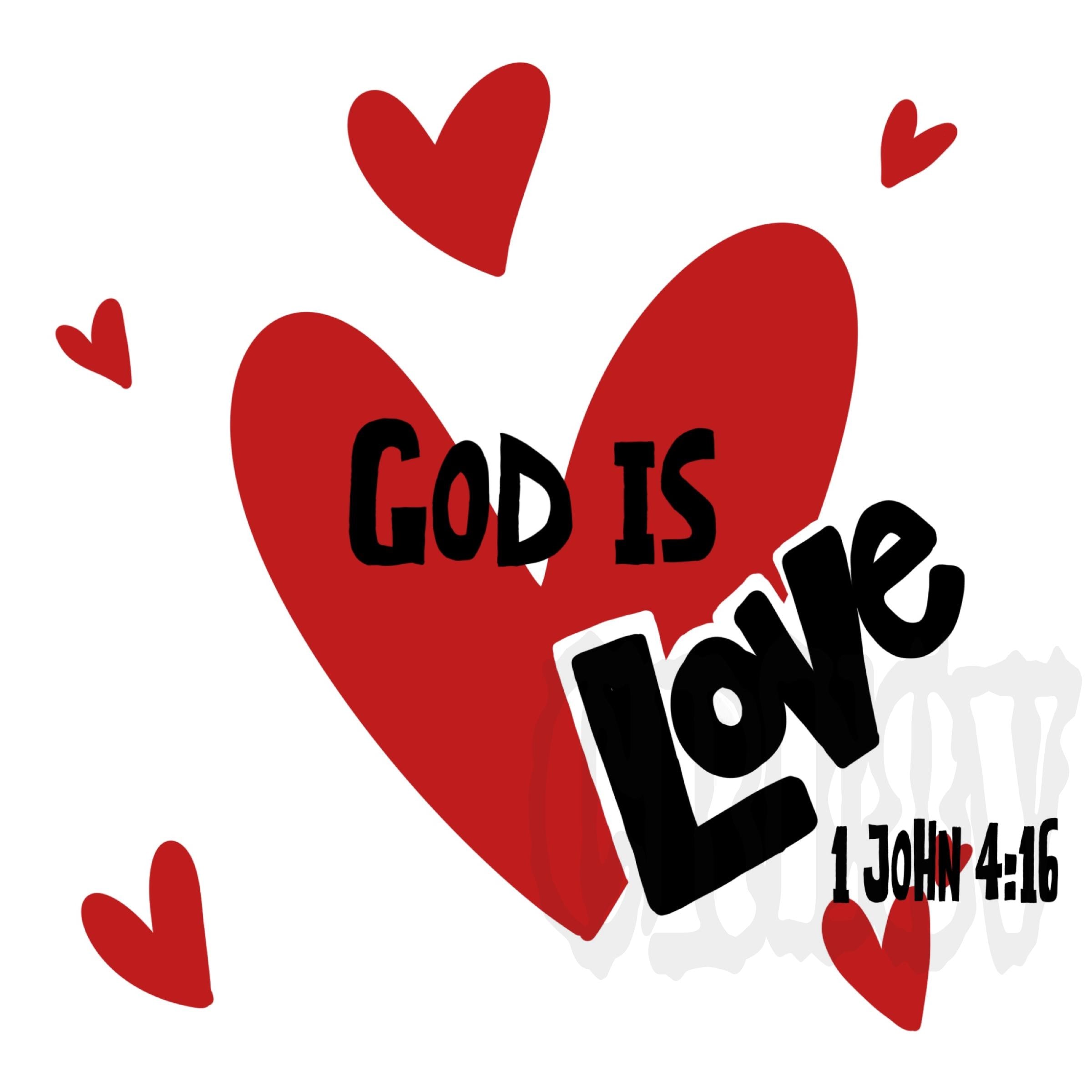 GOD IS LOVE Png, Bible Verse Png, Layered Png, Creative Png ,cricut Cut File, Silhouette, Love ...