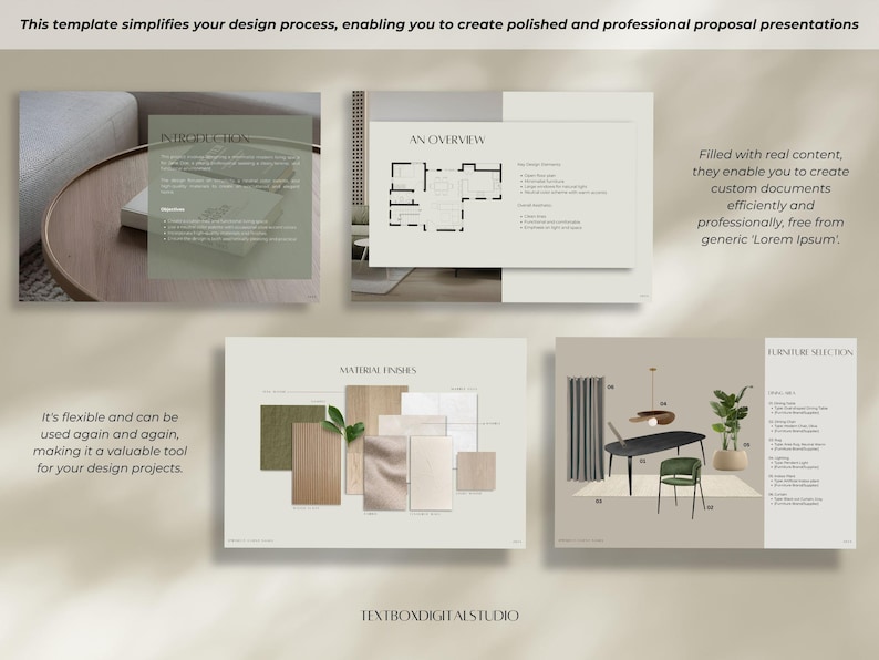 Interior Design Project Proposal, Client Presentation & Mood Board ...