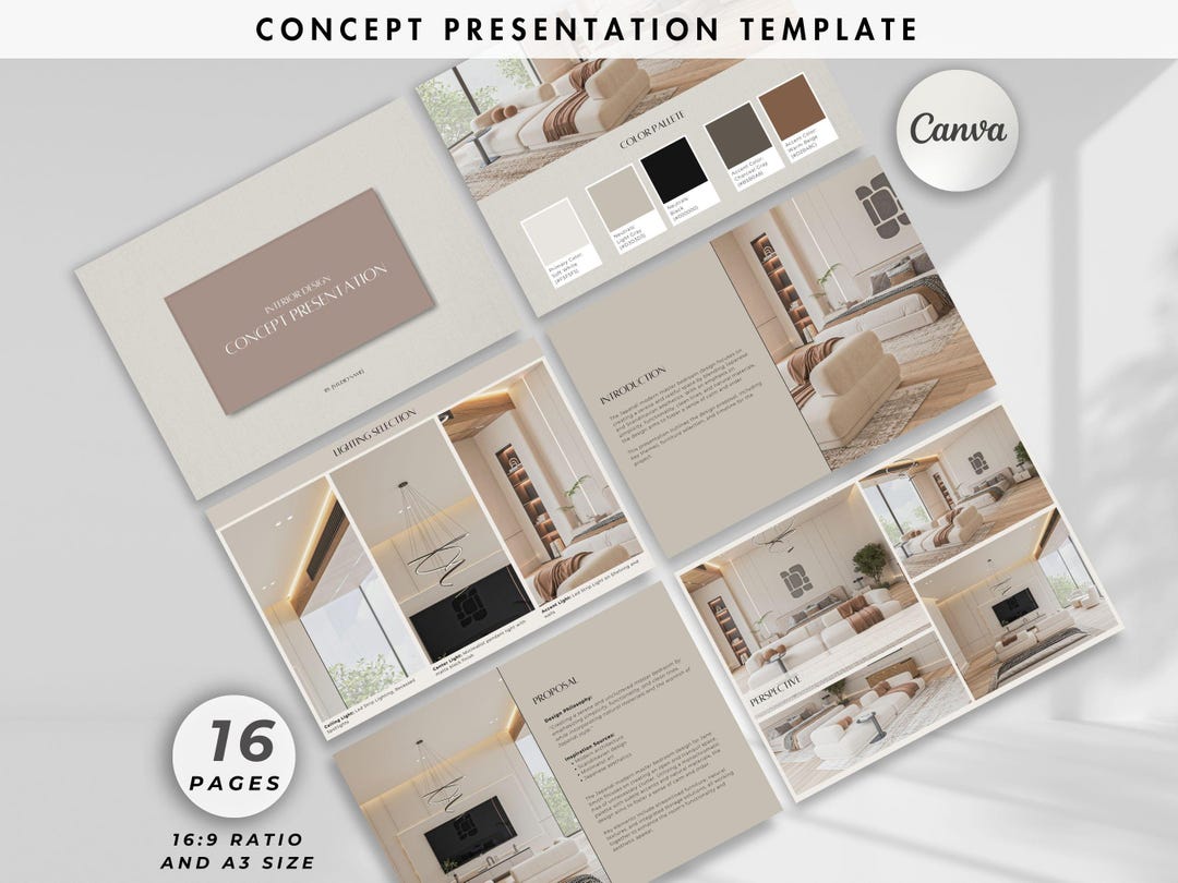 Interior Design Concept Presentation, Project Proposal, Client ...
