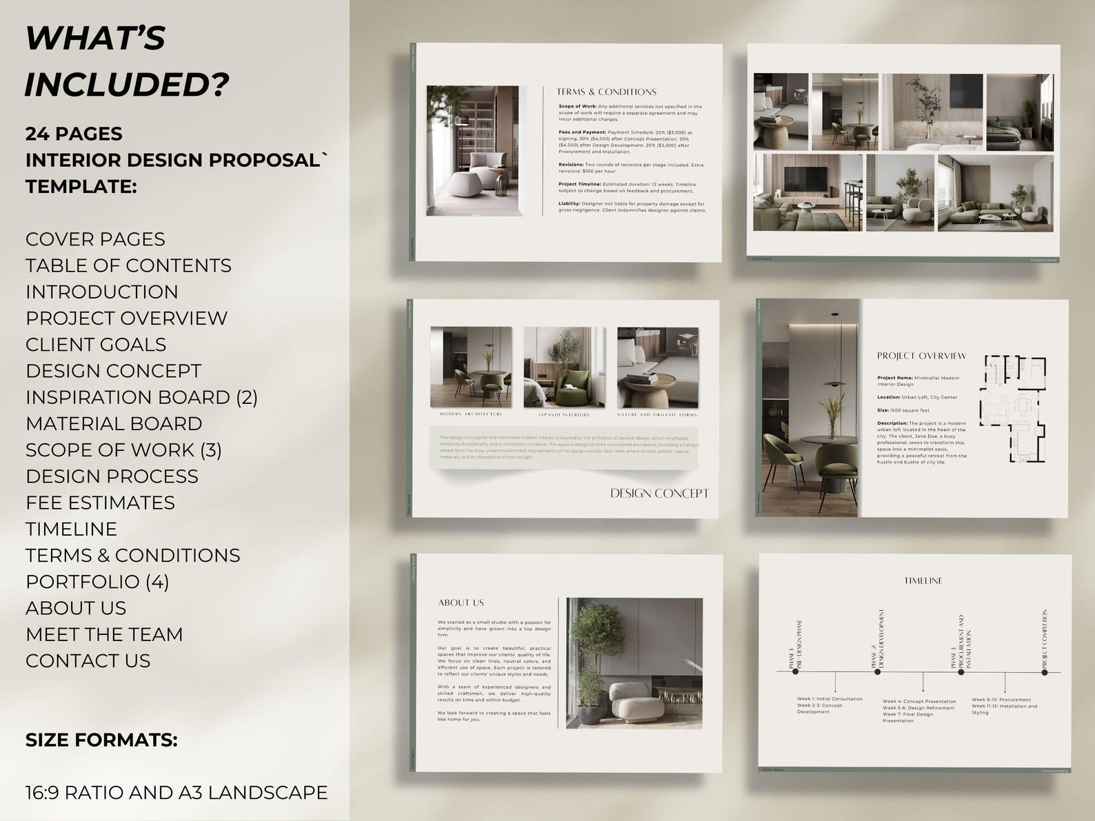 Interior Design Proposal Template, Project Proposal Client Presentation ...