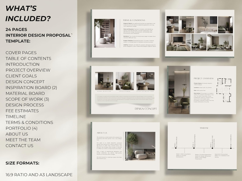 Interior Design Proposal Template, Project Proposal Client Presentation ...