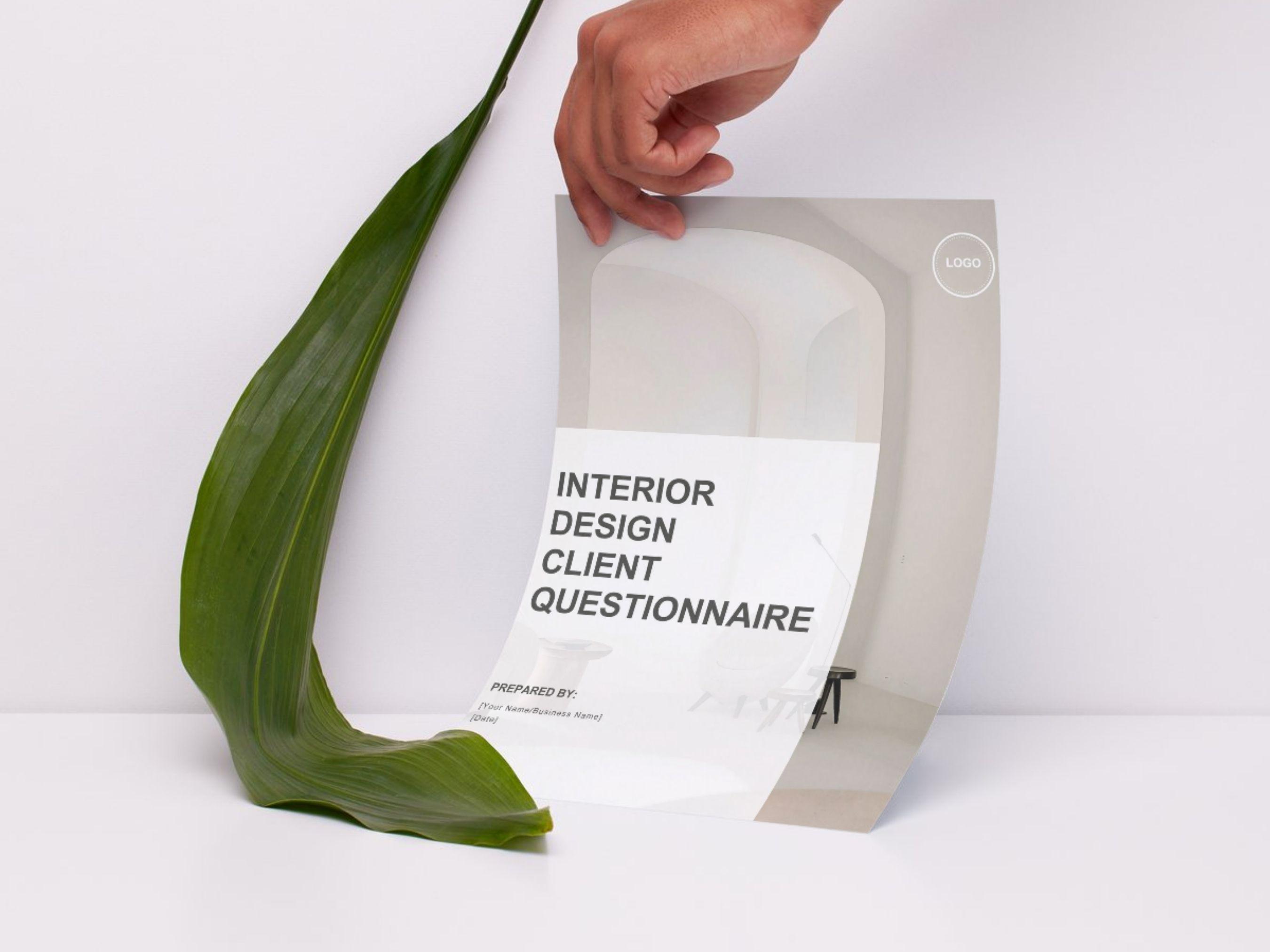 Interior Design Client Intake Form and Client Onboarding Questionnaire ...