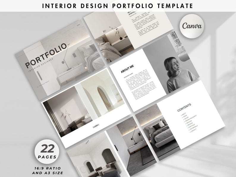 Interior Designer Portfolio Template, Client Presentation & Project ...