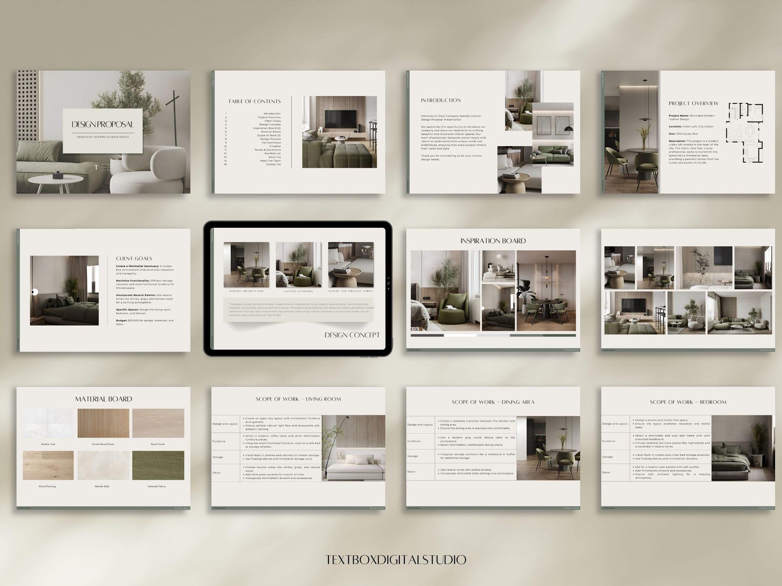Interior Design Proposal Template, Project Proposal Client Presentation ...
