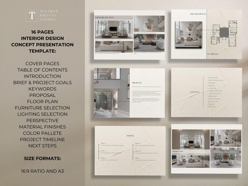 Interior Design Concept Presentation, Project Proposal, Client ...