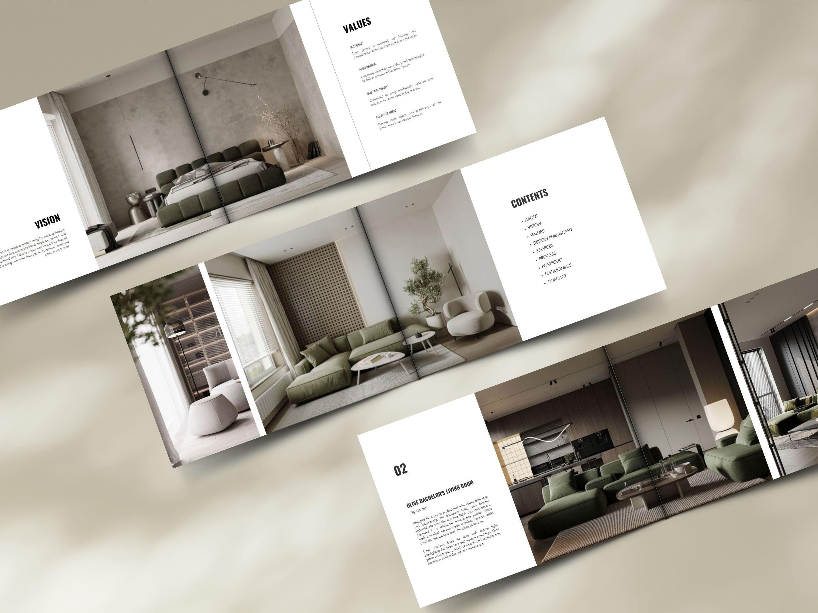 Interior Design Portfolio, Client Presentation, Portfolio Layout ...