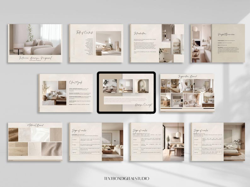 Interior Design Project Presentation, Moodboard and Concept Client ...