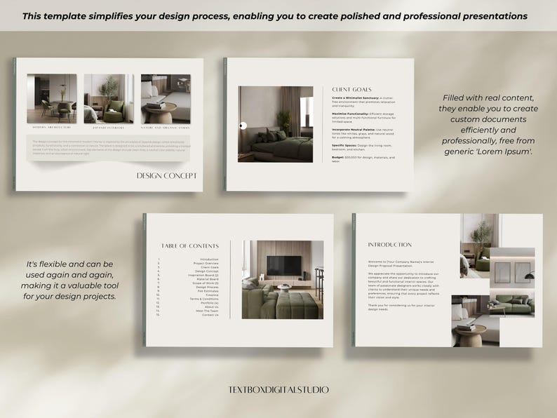 Interior Design Proposal Template, Project Proposal Client Presentation ...