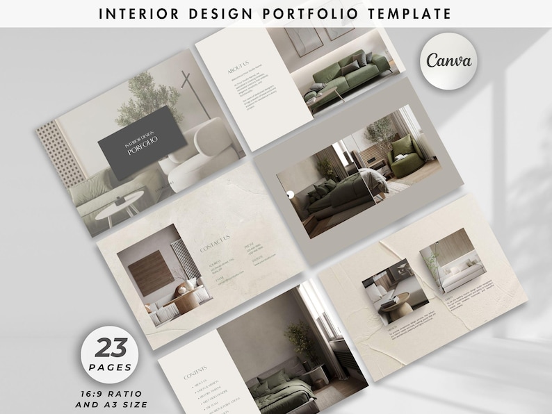 Interior Design Portfolio Template, Client Presentation & Proposal ...