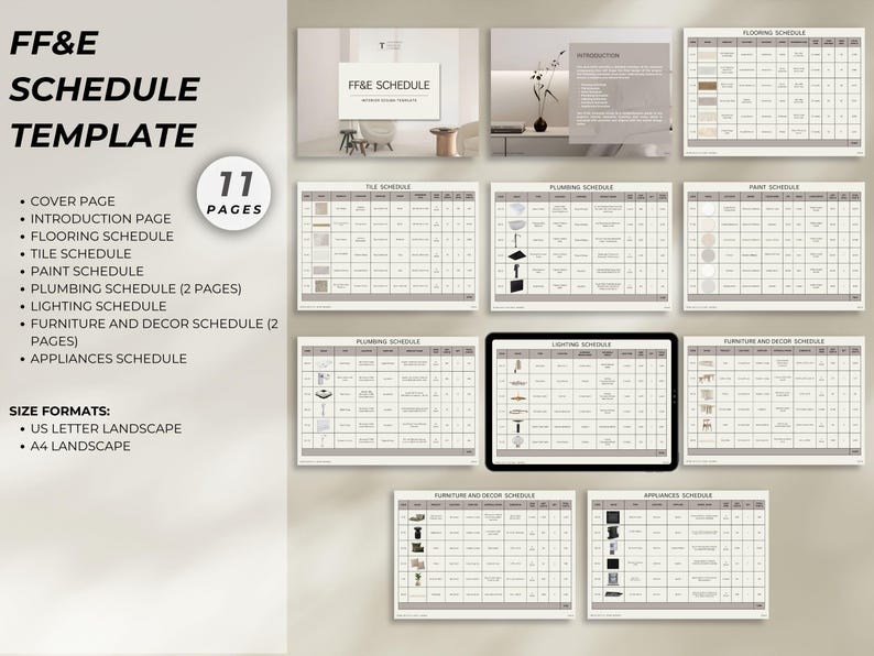 Interior Design Bundle Template, Interior Design Proposal, Project ...