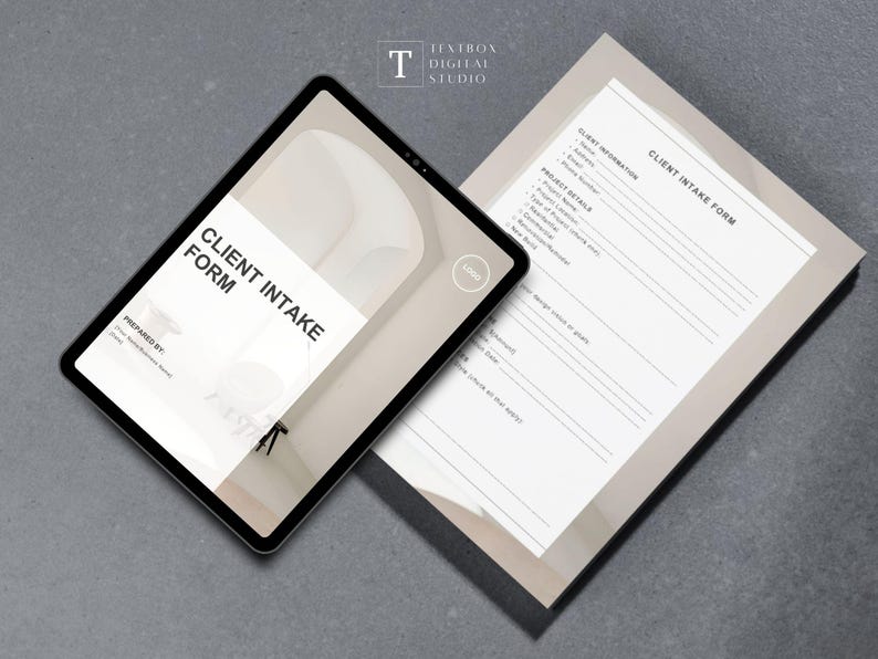 Interior Design Client Intake Form and Client Onboarding Questionnaire ...